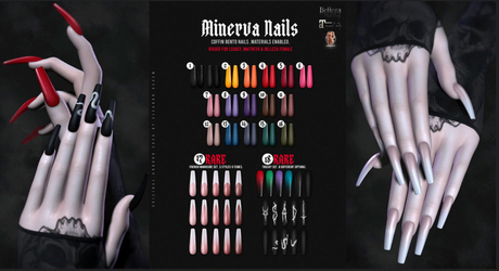 Second Life Marketplace - -SU!- Minerva Nails #16 -Maitreya- COMMON